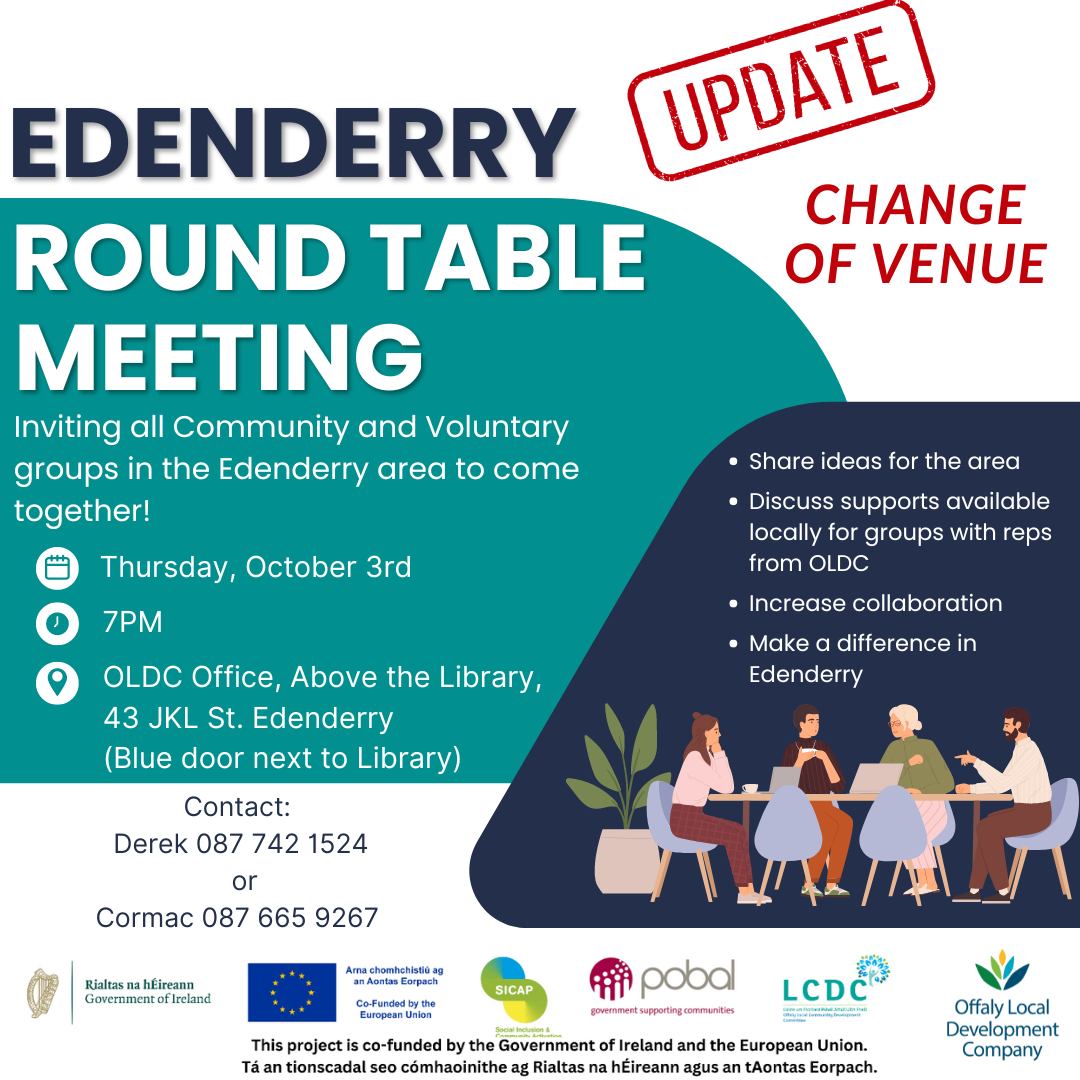 Edenderry Round Table – Update on Change of Venue – Offaly Local ...